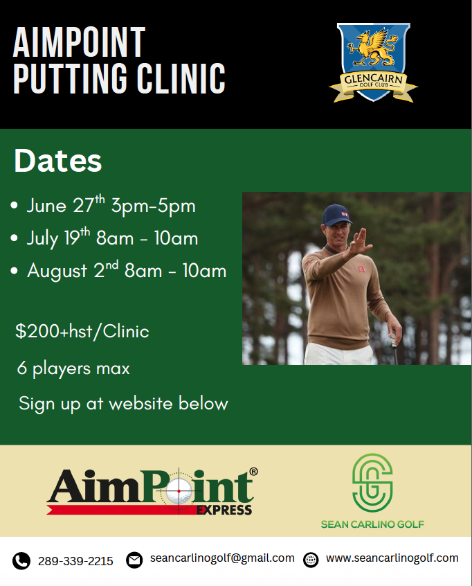 2025 Putting Lessons (AimPoint Certified) & Short Game Clinics