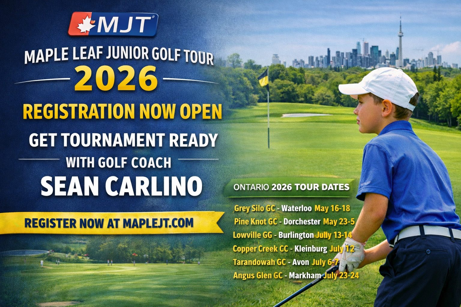 Maple Leaf Junior Golf Tour 2026 | Coach Sean Carlino